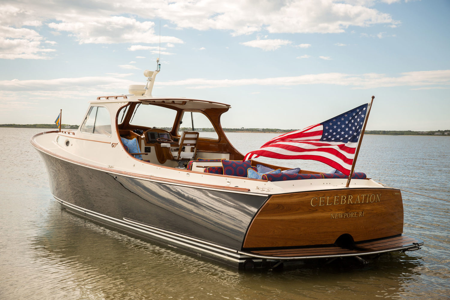 Hinckley Picnic Boat featured in Architectural Digest by Audrey Sterk